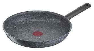 T-fal po&ecirc;le 26 cm, Induction, Rev&ecirc;tement antiadh&eacute;sif, Thermo-Signal, Facile &agrave; nettoyer, Cuisson saine, Fabriqu&eacute; en France, Natural On G2800502