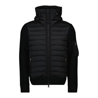 Moncler Homme, Vestes, Noir, Taille: S Cardigan zipp&eacute; noir