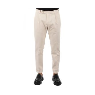 Berwich Herrenhose Klassischer Stil - - Trousers - Herren - Wei&szlig; - S