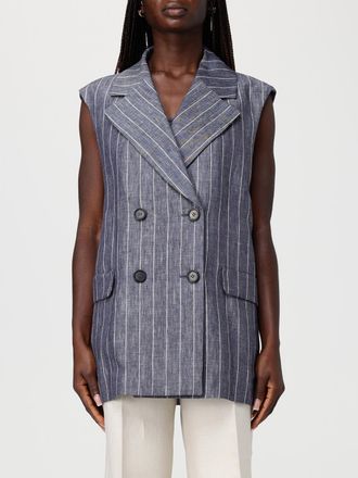 Max Mara Gilet S MAX MARA Femme couleur Bleu