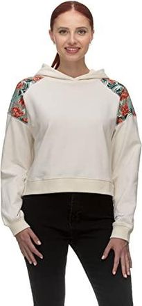 Ragwear MAGGYC Organic GOTS Pull &agrave; capuche pour femme, Blanc cass&eacute; 2311_7008, S