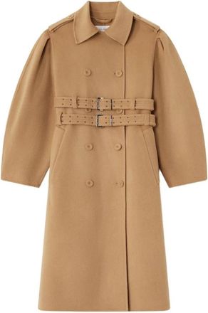 Ganni Trenchcoat - - Coats - Damen - Beige - S