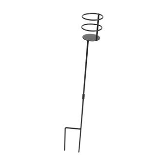 Cabilock Metall Getr&auml;nkehalter St&auml;nder f&uuml;r Flaschen und Becher Kompakt Langlebig Vielseitig f&uuml;r Balkon Garten Strand Camping und Outdoor Partys Einfache Montag