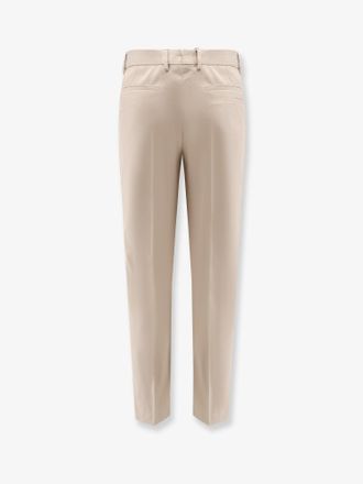 HUGO BOSS Mens Trousers Cotton-Silk Beige