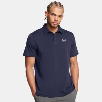 Under Armour Icon Polo für Herren Midnight Blaue Marine / Weiß XXL