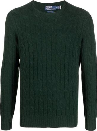 Polo Ralph Lauren Homme, Pulls, Vert, Taille: S Ribbed Crewneck