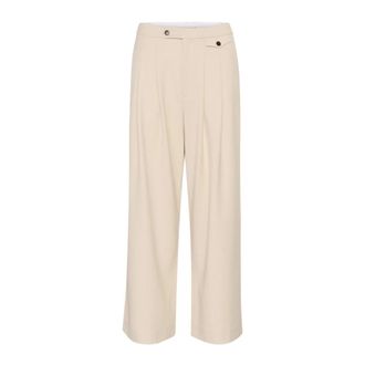 Gestuz Wide Hosen - - Trousers - Damen - Beige - 2XL