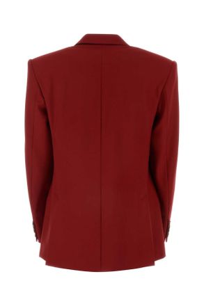 Stella McCartney Womens Tiziano Red Wool Blazer Ruby Giacche E Gilet Jacket