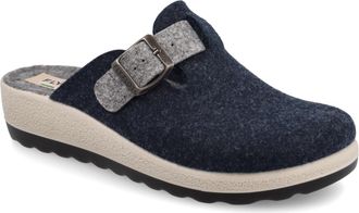 FLY FLOT | Bio Style Woman, Hausschuhe f&uuml;r Damen mit verstellbarer Schnalle, Pantoffeln mit recyceltem Tier-Obermaterial, Antishock Mikrofaser Einlegesohle, bl