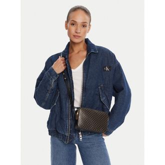 Calvin Klein Handtasche Calvin Klein Emblem Aop Elongated Camera Bag LV04F3268G Schwarz