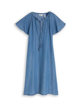 Tom Tailor Sommerkleid Kleider & Jumpsuits Loose Fit Kleid mit Quasten