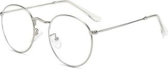 Generic Lunettes De Soleil Polaris&eacute;es Tendance For Hommes Et Femmes, Monture Ronde En M&eacute;tal, Style Ext&eacute;rieur(White)
