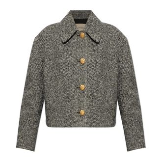 Valentino Garavani Femme, Vestes, Gris, Taille: 38 FR Veste en Laine