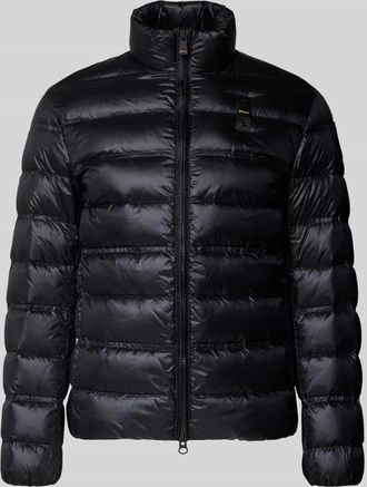 Blauer Regular Fit Steppjacke mit Stehkragen Modell BELMONT