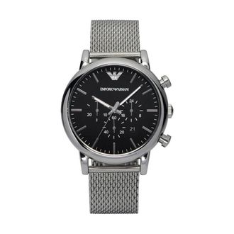 Emporio Armani Luigi Chronograph Uhr - - Accessories - Herren - Grau - ONE SIZE