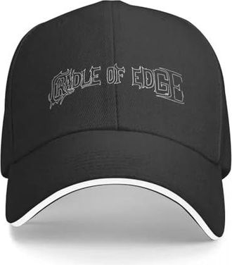 Generic Casquette de Baseball pour Hommes, Cradle of Parody Cradle of Edge Casquette Hip Hop Sandwich Casquettes Style Unissex Ajustables Casquette Course Gol