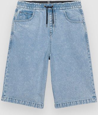Volcom Freazy Loose Denim Ew Kids Shorts pale aqua