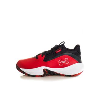 Under Armour Lockdown 7 Unisex-Sneaker f&uuml;r Vorschulkinder, 600 Rot, Schwarz, Wei&szlig;, 19.0 cm