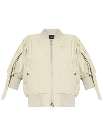 Yohji Yamamoto veste à détails de sangles - Tons neutres