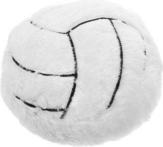 Happyyami Volleyballkissen Sport Flauschiges Plüschkissen in Form Eines Volleyballs Geeignet Als Autokissen Oder Dekoratives Stoffkissen Für Schlafzimmer Und Wo