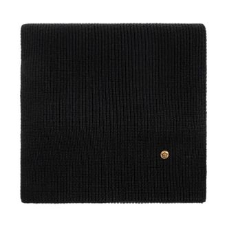 Versace &Eacute;charpe c&ocirc;tel&eacute;e &agrave; plaque M&eacute;duse - Femme - Accessoires - Noir - Taille: ONE Size