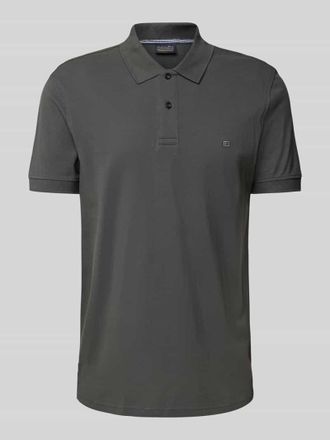 Christian Berg Poloshirt mit Label-Stitching