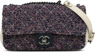 Chanel Hobo Bags - Small Airlines Tweed Flap - Gr. unisize - in Blau - f&uuml;r Damen