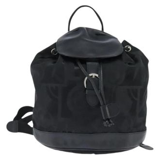 Ferragamo Pre-owned Nylon Rucksack - - Pre-owned - Damen - Schwarzk - ONE SIZE