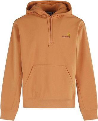 Carhartt Work in Progress Homme, Sweatshirts et sweats &agrave; capuche, Brun, Taille: M American Script Sweat &agrave; capuche