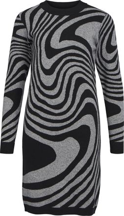 Object OBJRAY L/S Knit Dress AOP NOOS