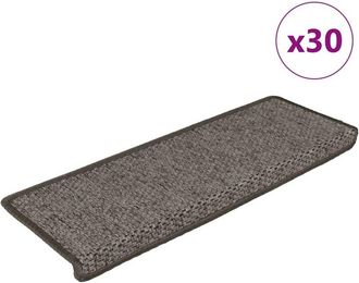 vidaXL Stufenmatten Selbstklebend Sisal-Optik 30 Stk. 65x21x4cm Vidaxl