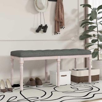 vidaXL Banc Gris fonc&eacute; 110x40x49 cm Tissu