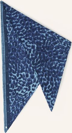 Friendly Hunting Friendly Hunting Dreieckstuch Cheetah Aus Cashmere blau