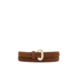 Kazar Femme, Accessoires, Brun, Taille: 110 CM Ceinture fine en daim