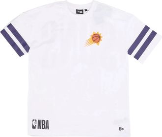 New Era NBA Arch Grafik Tee Wei&szlig;/Orange - - Tops - Herren - Wei&szlig; - XL