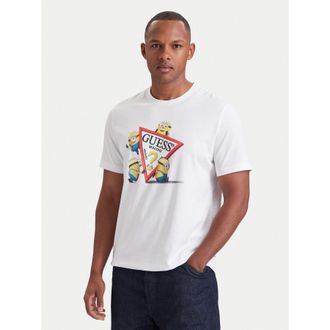 Guess T-Shirt M6YI84 K6412 Wei&szlig; Regular Fit