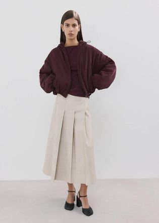 Mango Top ajust&eacute; coton bordeaux - Femme - XXS - MANGO