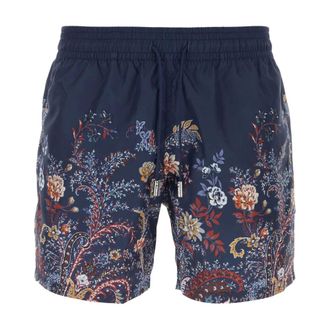 Etro Homme, Maillots de bain, Multicolore, Taille: S Short de bain bleu marine &eacute;l&eacute;gant