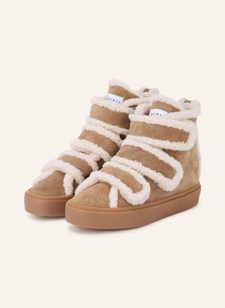 INUIKII Inuikii Hightop-Sneaker Shearling Velcro Wedge beige