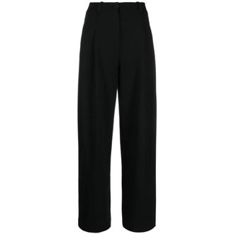 Emporio Armani High-Waist Bundfaltenhose - - Trousers - Damen - Schwarzk - L