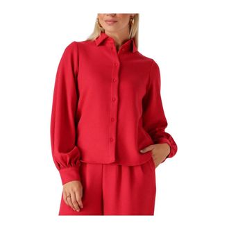 Pom Amsterdam Rote Chili-Bluse - Stilvoll und vielseitig - - Blouses & Shirts - Damen - Rot - XS