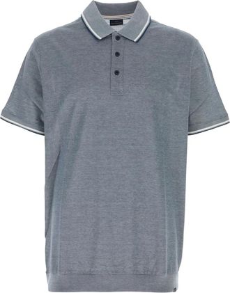 Paul & Shark polo à détails rayés - Gris