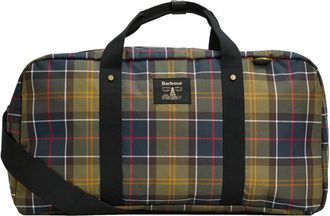 Barbour Wetterfeste Reisetasche mit Tartanmuster in