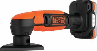 Black+Decker Akku-Detail-Schleifer - 12 V - 1,5 Ah - Dreiecksplatte 89 mm - 1 Akku - 1 Schleifpapier BLACK+DECKER BDCDS12S1-QW