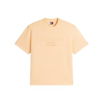 Tommy Jeans T shirt homme Ref dm0dm22545 SEV Orange
