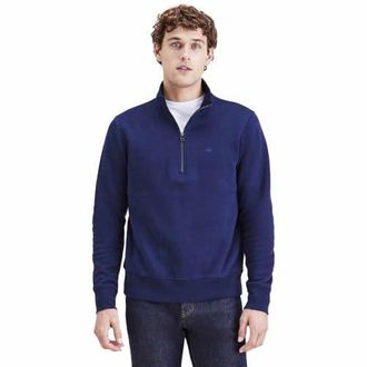 Dockers T3 1/4 Zip Fleece Maillot de surv&ecirc;tement, Blazer Bleu Marine, L Homme