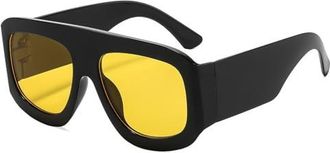 Generic Lunettes De Soleil Dext&eacute;rieur &Agrave; Grande Monture For Hommes, For Les D&eacute;placements Quotidiens, Vacances Et La Conduite(Yellow)