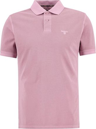 Barbour Piqu&eacute;-Poloshirt aus Baumwolle mit Label-Schriftzug, Tailored Fit in