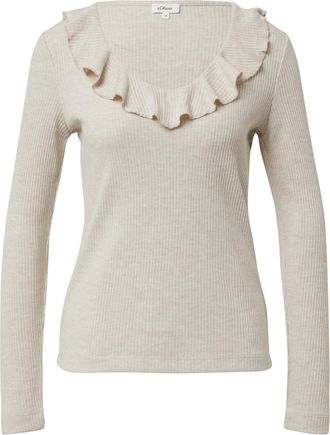 s.Oliver Strick-Shirt im Slim Fit mit Volants