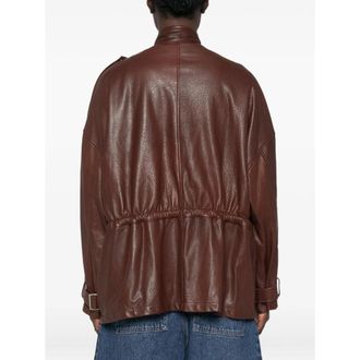 Giorgio Brato Brand Leather Jacket - Brown